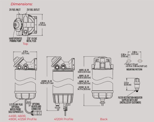 Racor 490R Diesel Fuel Filter | HWL GROUP
